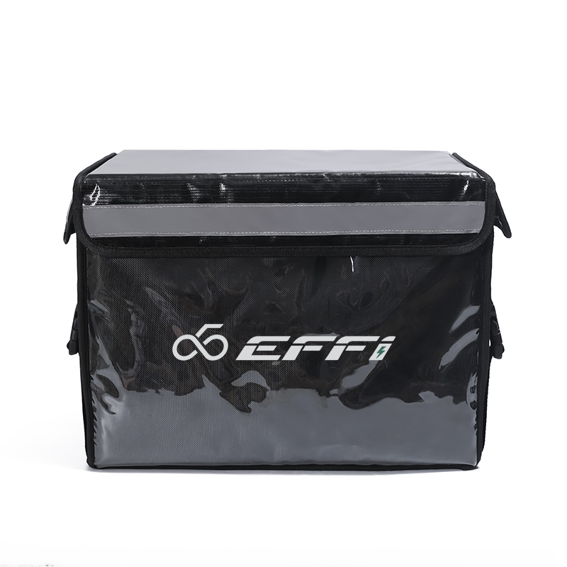 Effi Black Food Delivery Bag with Adjustable & Modular Dividers – EFFI Bike